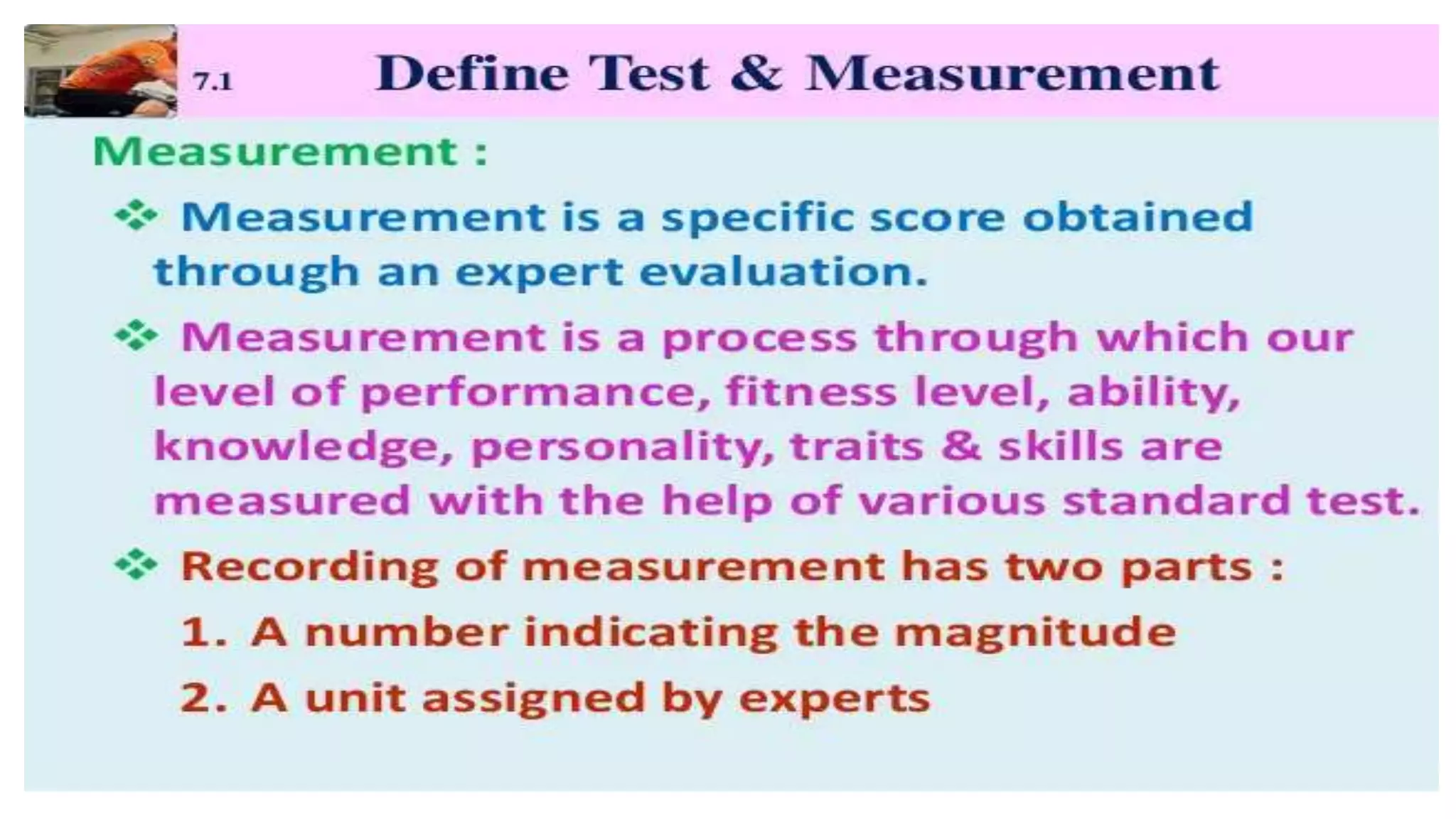 PE- Unit 7 TEST AND MEASERMENT .pptx