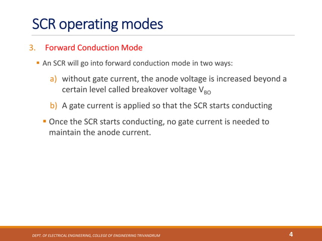 Power Electronics - Silicon controlled rectifiers | PPT
