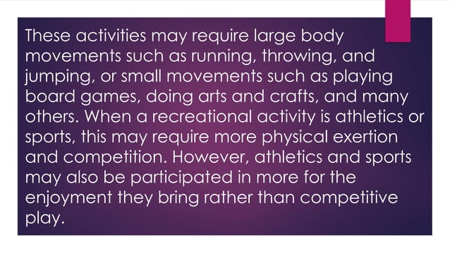 Physical Education 10- Active Recreational Activities (sports) | PPT