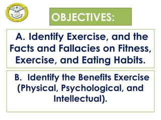 Physical Education Fitness, Exercise, and Eating Habits | PPTX
