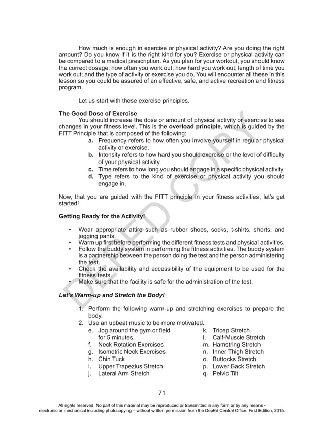 P.E. Grade 10 3rd quarter | PDF