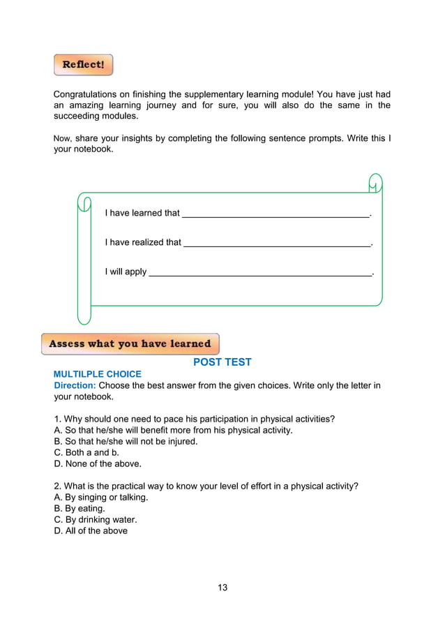 PE11 - MELC 4 Module 4_week7 for teacher.pdf | Heart and Cardiovascular ...