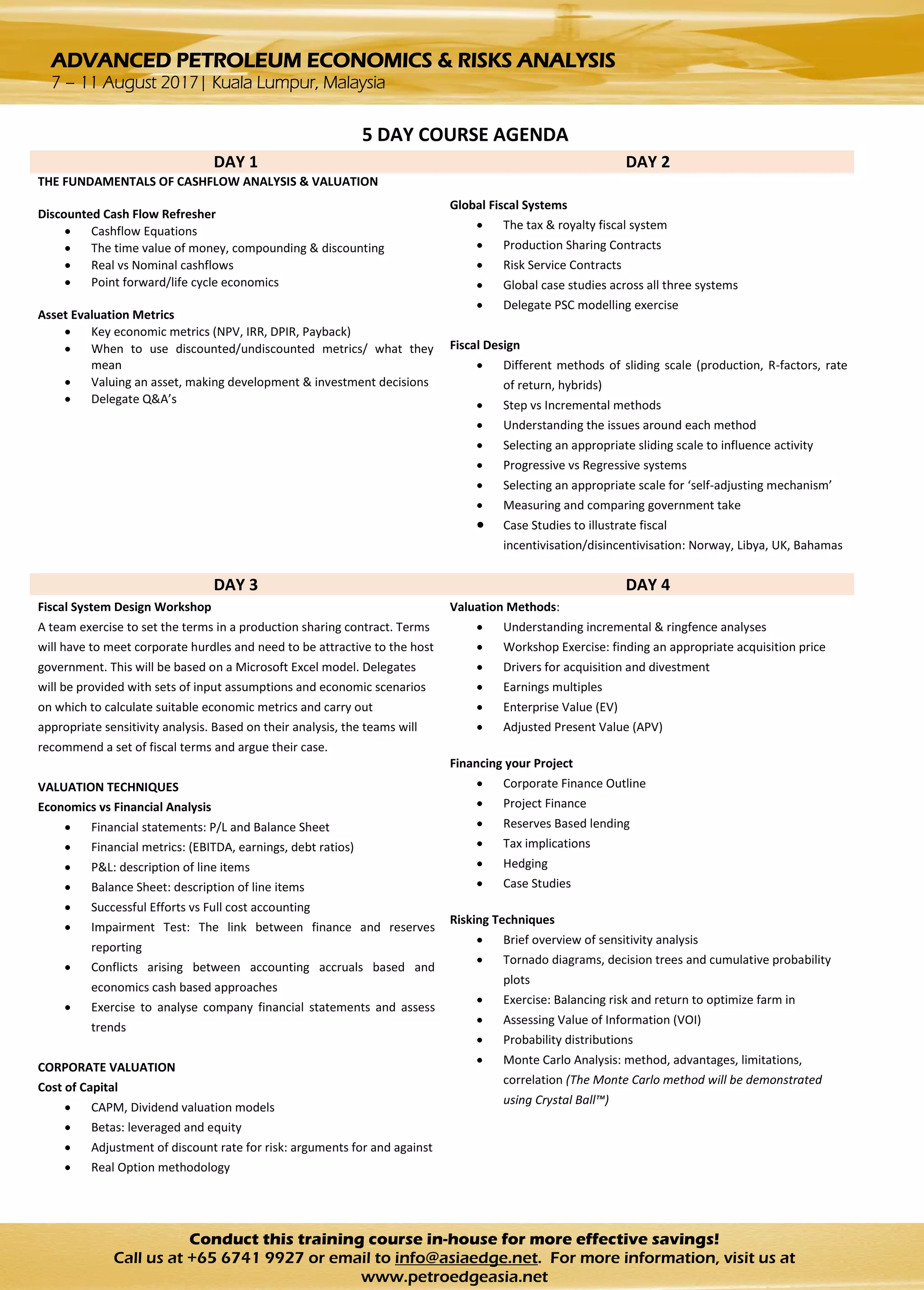 Advanced Petroleum Economics & Risk Analysis | PDF | Business ...