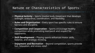 PE 11 THIRD QUARTER.pptx Introduction of sports and nature | PPTX
