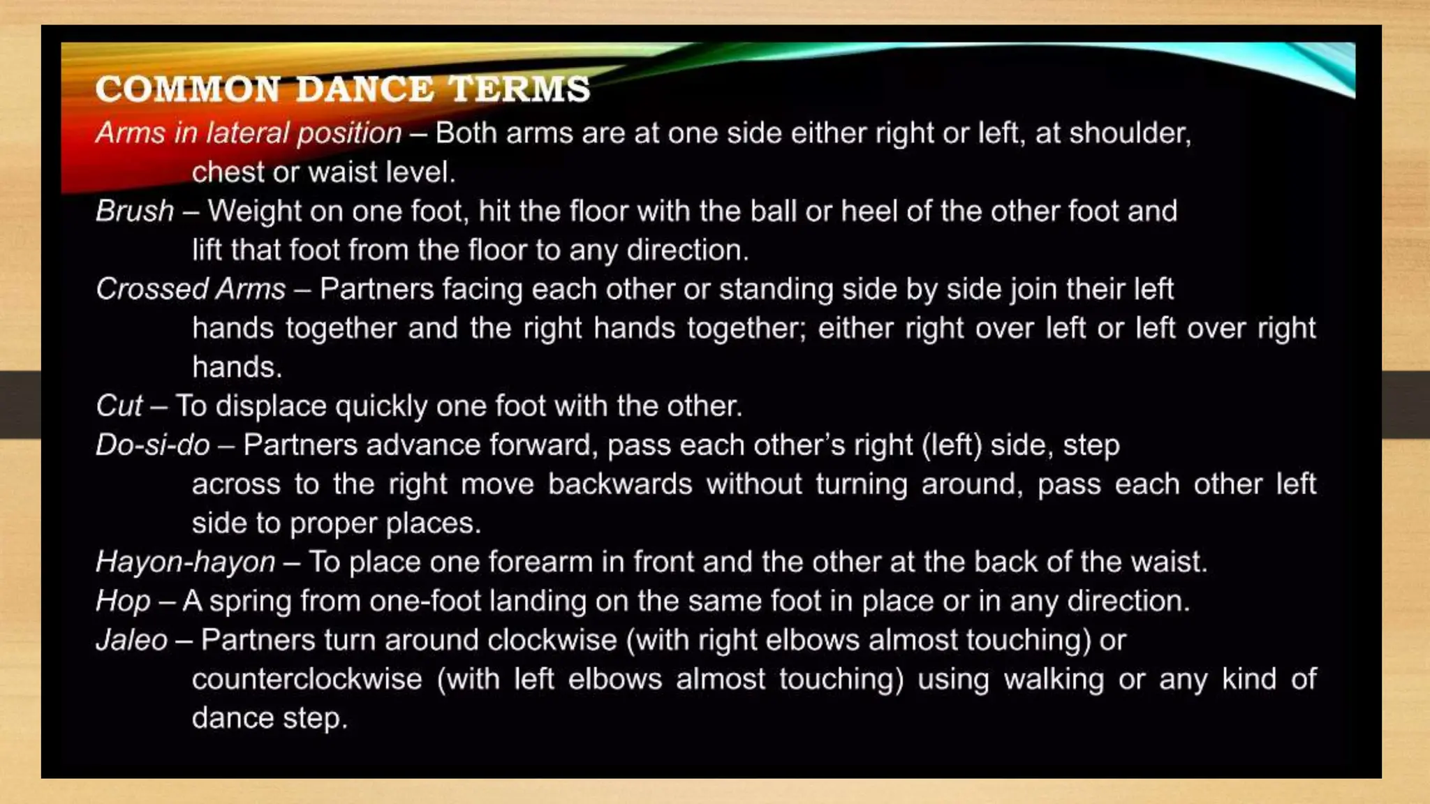 PE 12- Week 1 Universal Elements and Types of Dance.pptx