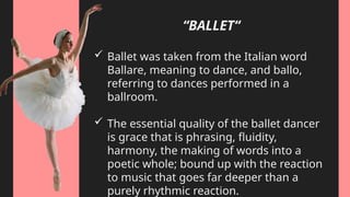 PE 12 3.TYPE OF DANCE. Different type of dance | PPTX