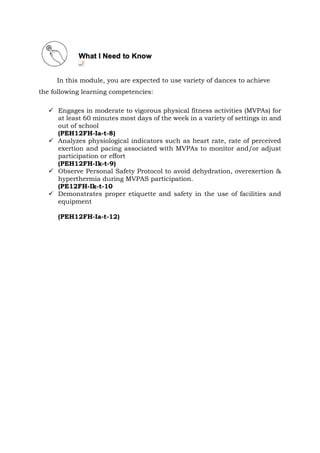 Pe 12, (hope3) q2, module 2 , lesson 5 by levi 311 | PDF