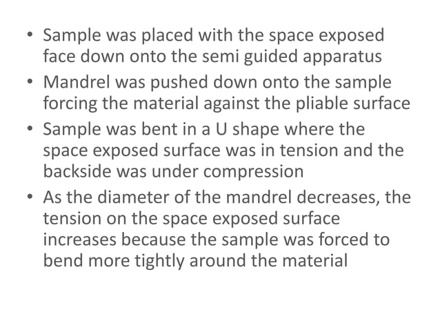 Embrittlement of Polymers in Space | PPT