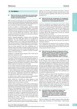 International Comparative Legal Guide to Private Equity 2018 - Ireland ...