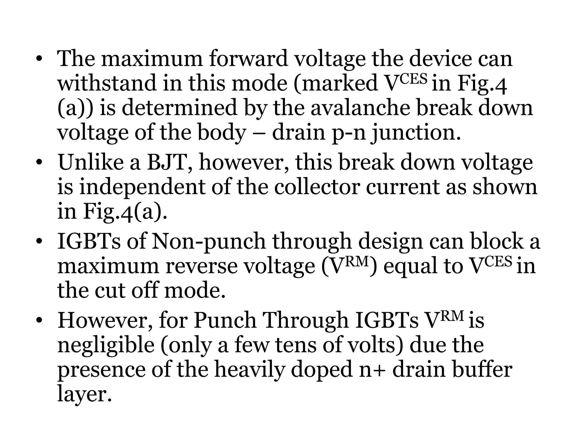 igbt and its characteristics | PPTX