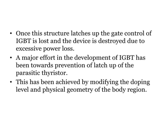 igbt and its characteristics | PPTX