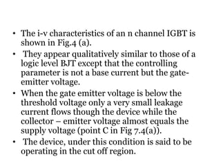 igbt and its characteristics | PPTX