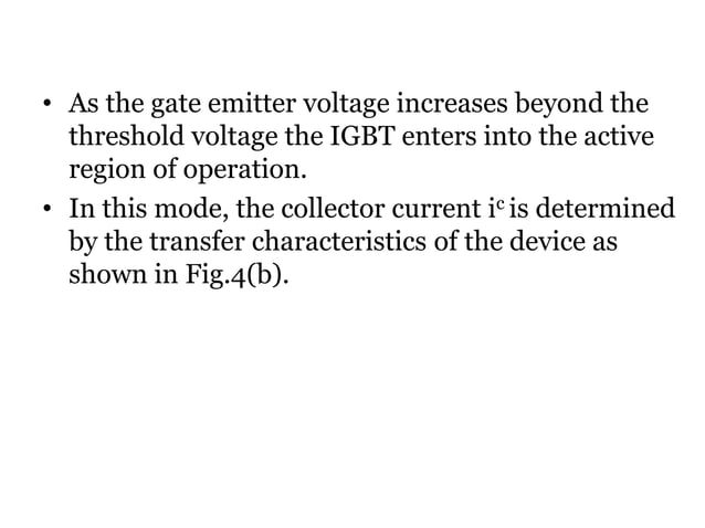 igbt and its characteristics | PPT