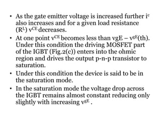 igbt and its characteristics | PPTX