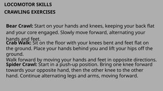 Cardiorespiratory Fitness & Locomotor Skill | PPT