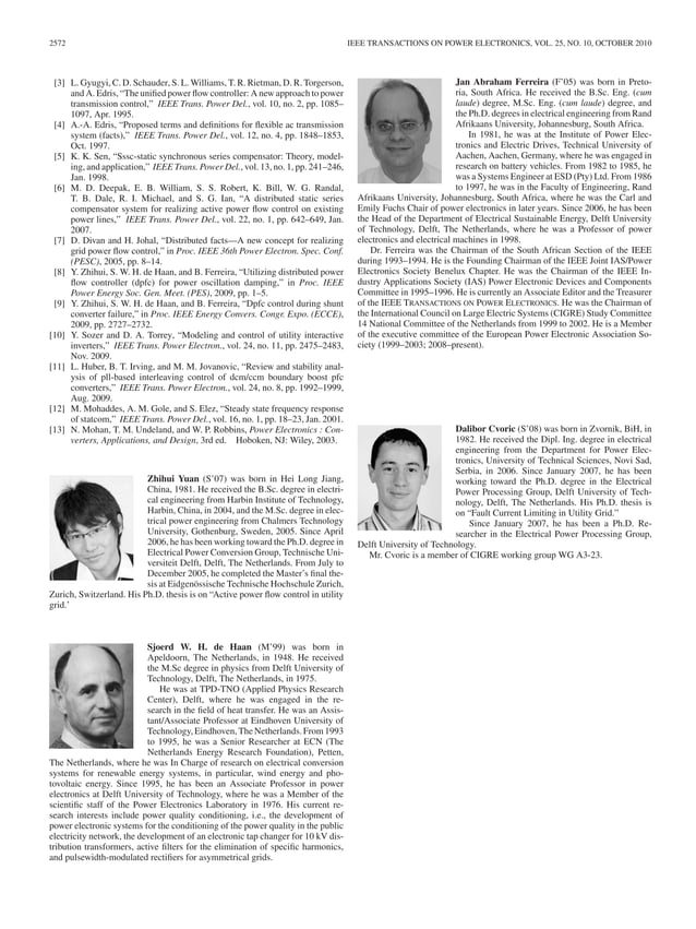 Pe 2010 25 10 A Facts Device Distributed Power Flow Controller Pdf