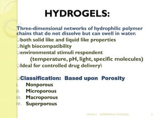 superporus hydrogel | PDF
