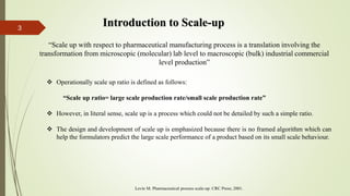 scale up of nanomedicines | PPTX