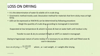 Characterization of Herbal crude drugs according to WHO (NIPER ...