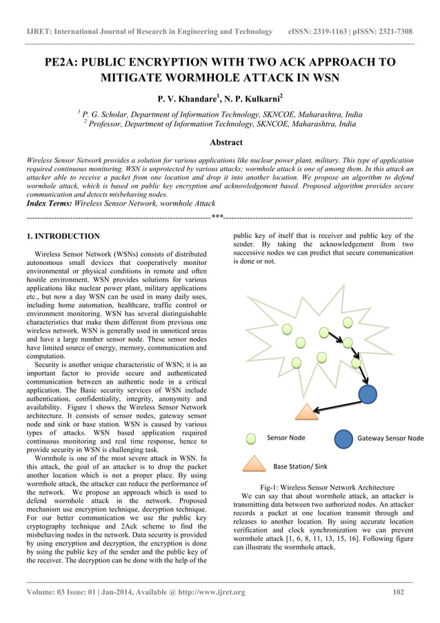 Pe2 a public encryption with two ack approach to | PDF
