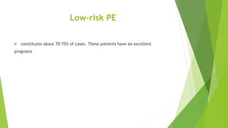 Diagnosis and managment of pulmonary embolism | PPT