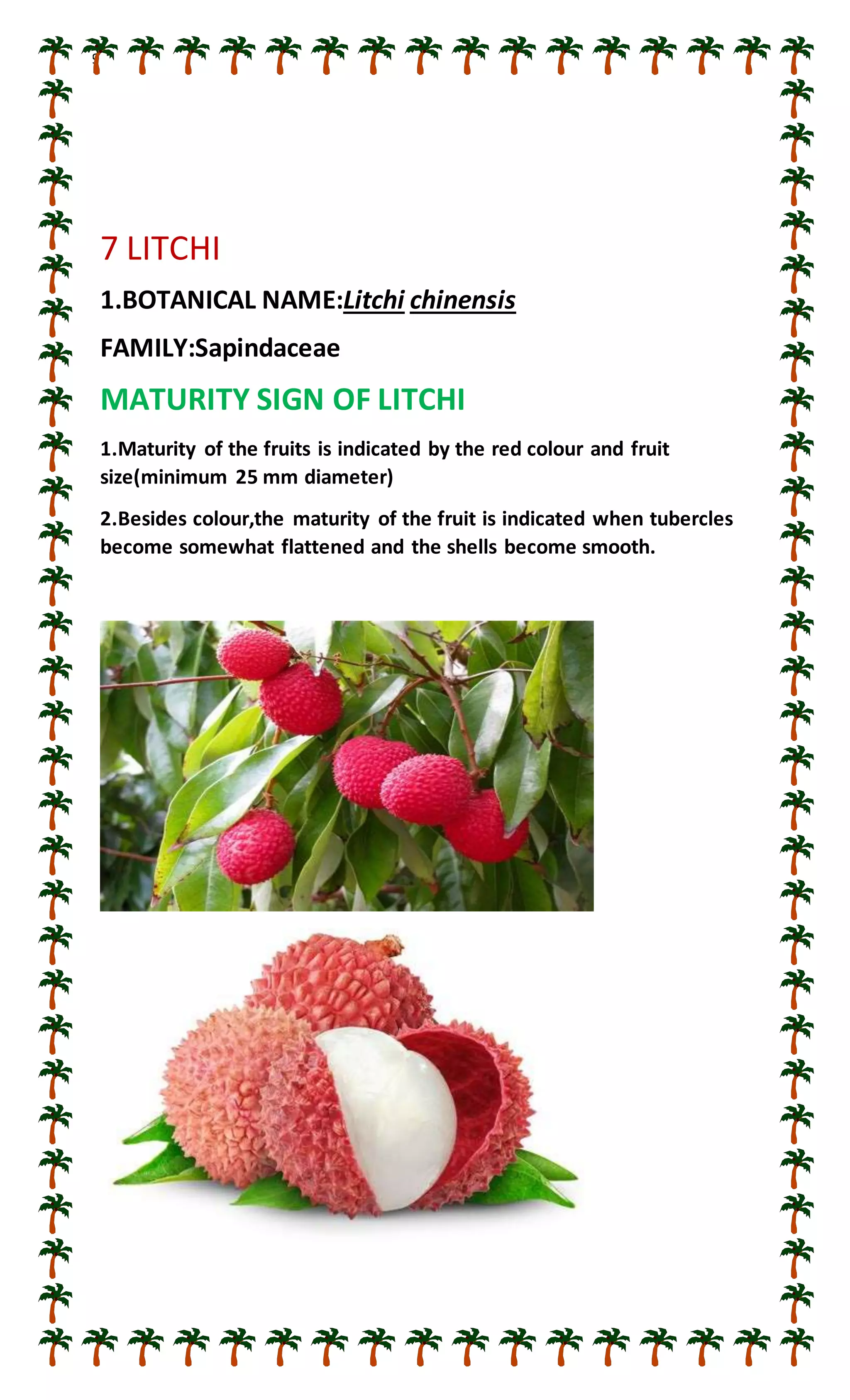 Maturity indecs of minor fruits and vegetables | PDF