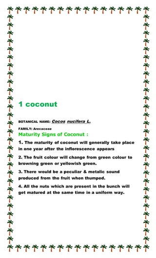 Maturity indecs of minor fruits and vegetables | PDF