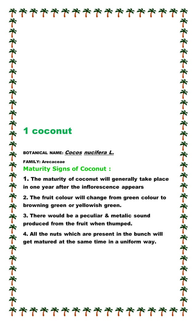 Maturity indecs of minor fruits and vegetables | PDF