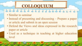 Learning and Teaching | PPT