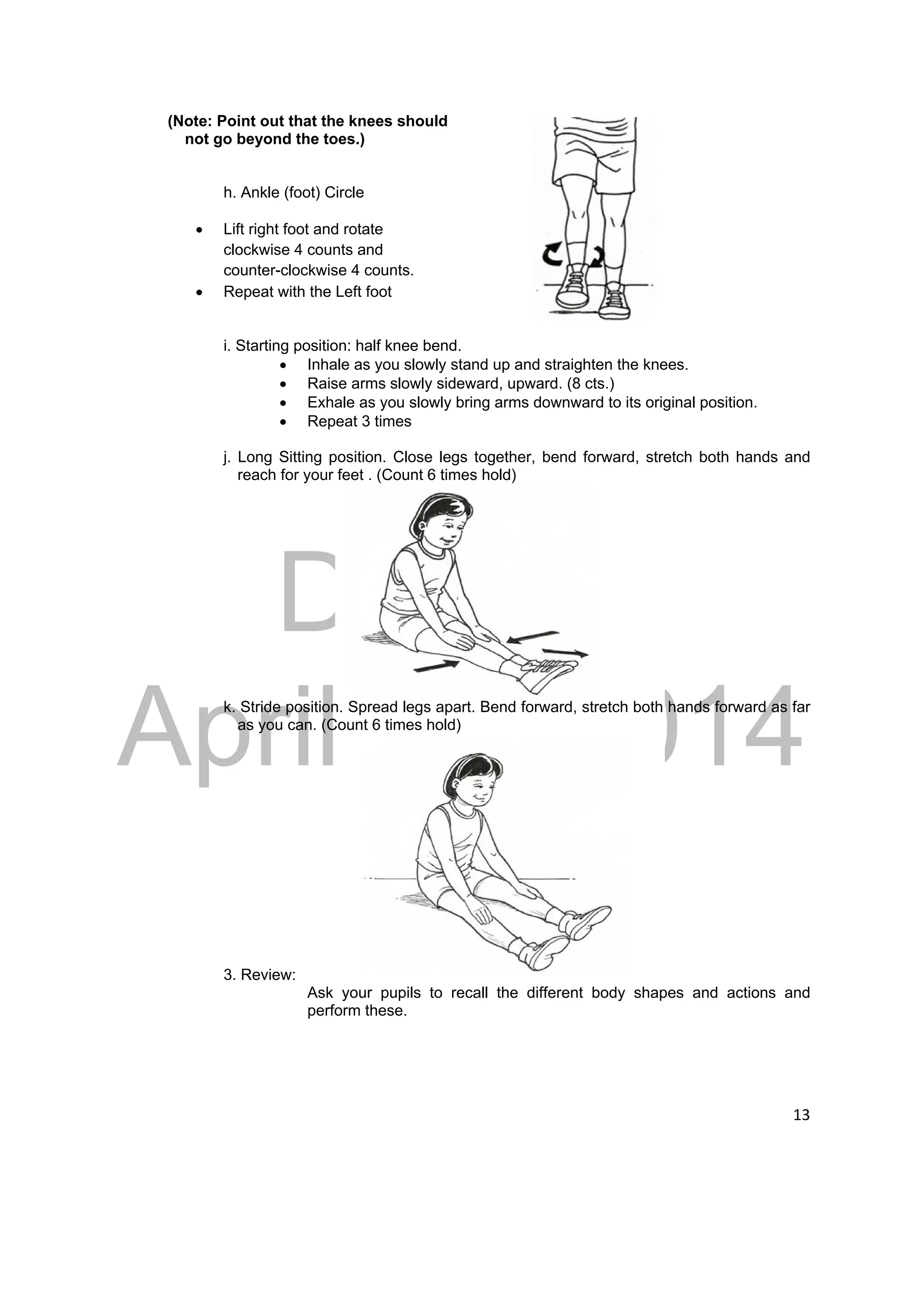 Grade 3 PE Teachers Guide | PDF