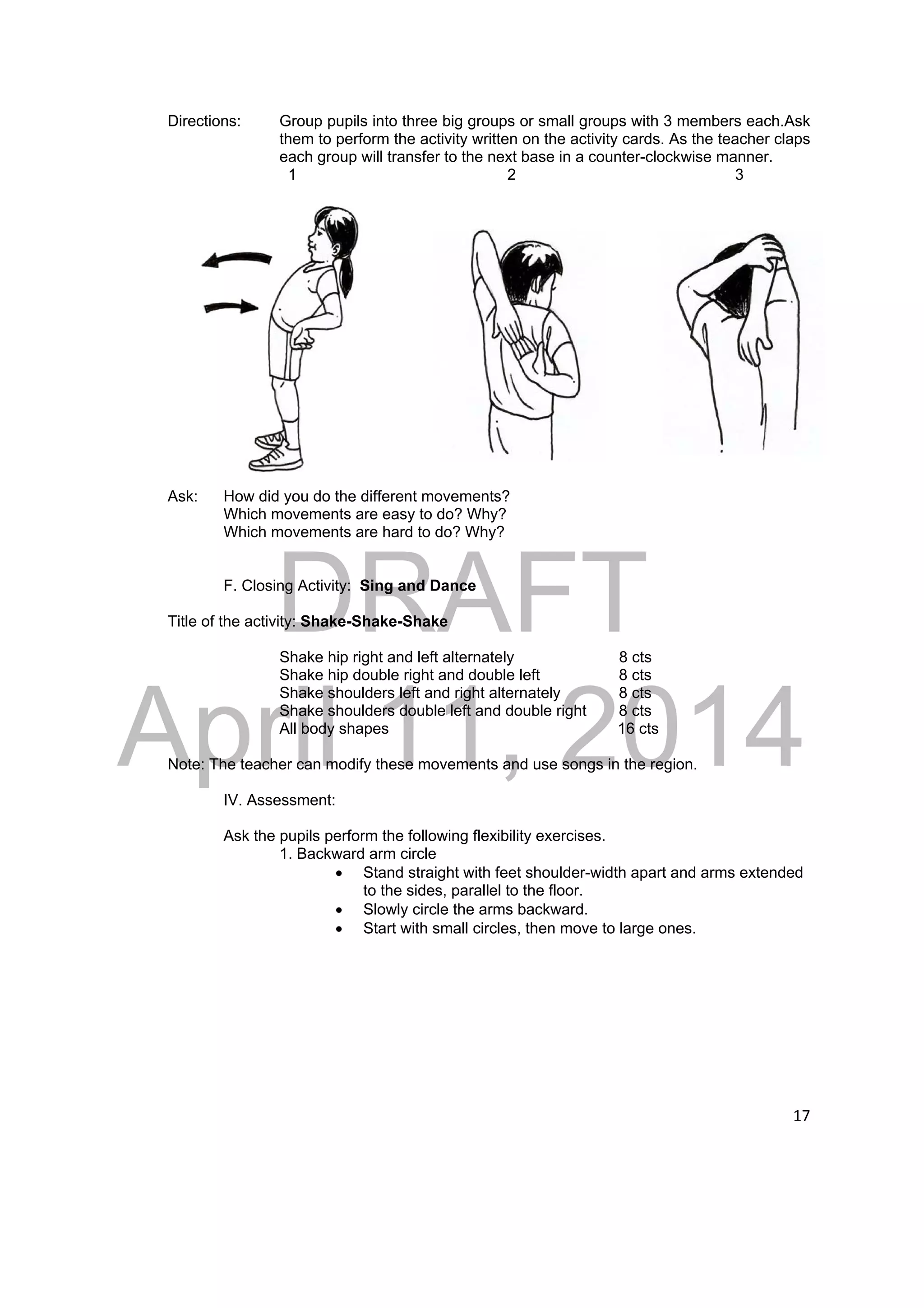 Grade 3 PE Teachers Guide | PDF