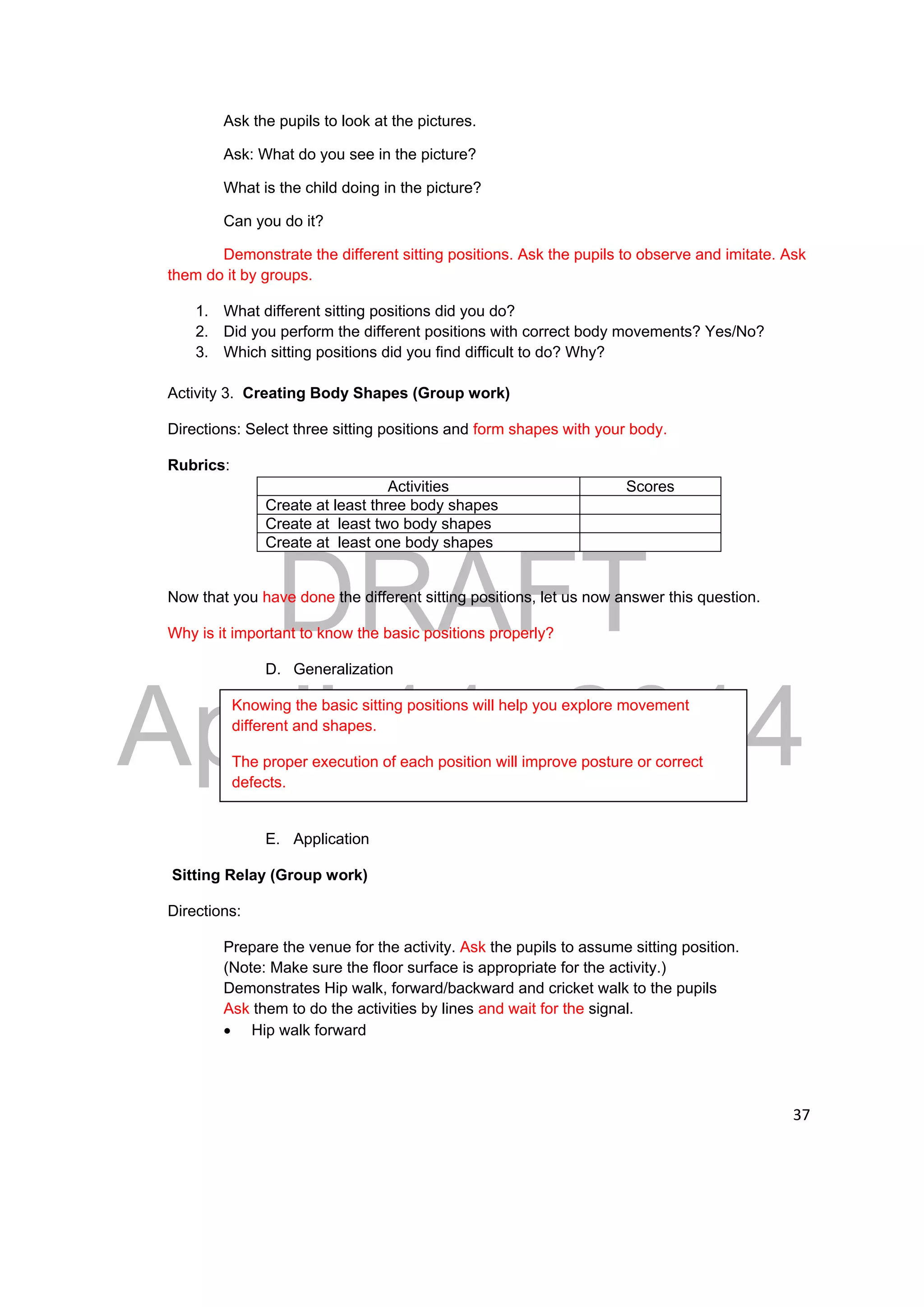 Grade 3 PE Teachers Guide | PDF