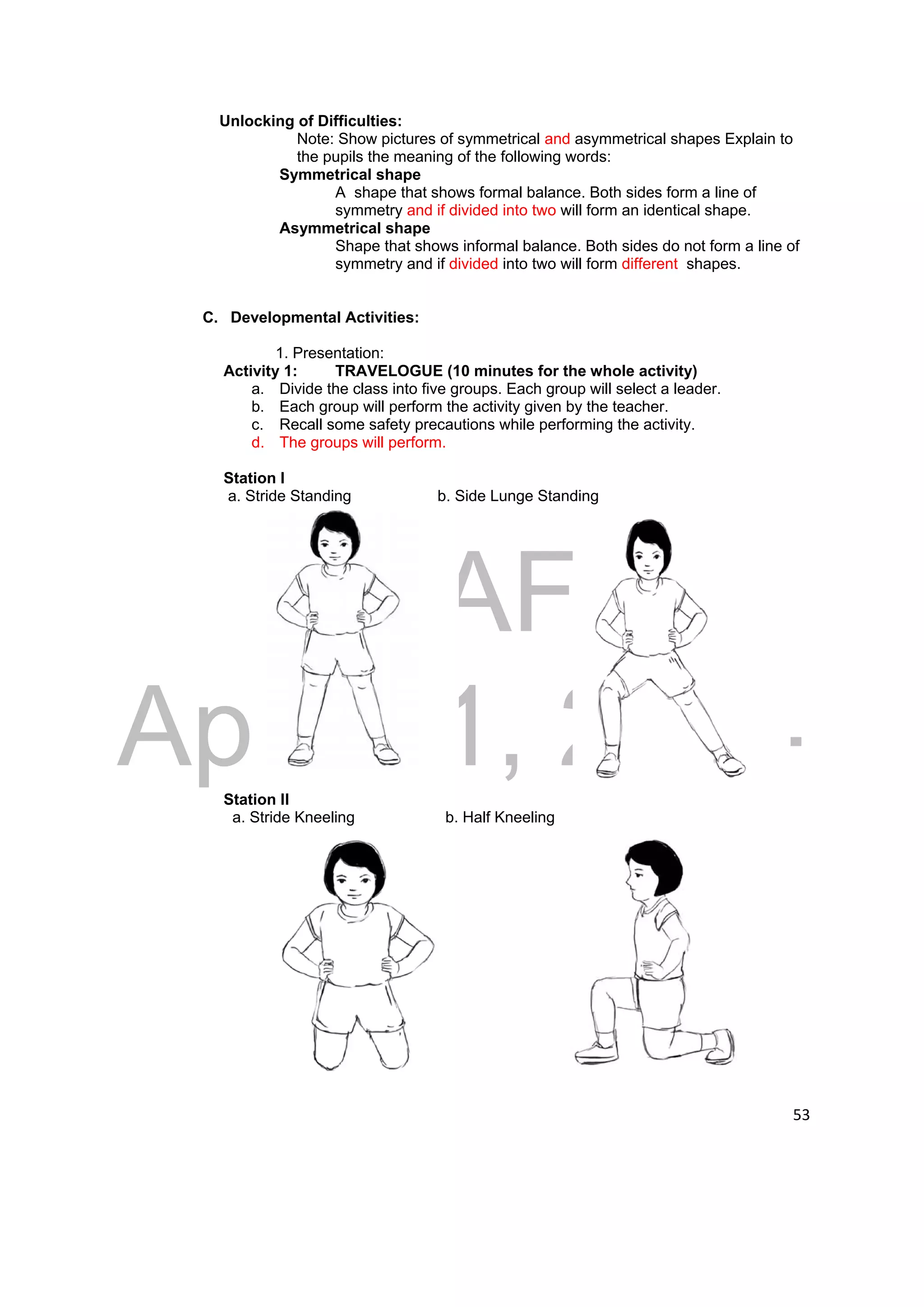 Grade 3 PE Teachers Guide | PDF