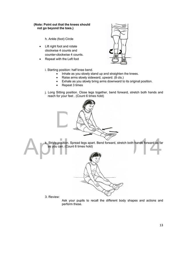 Grade 3 PE Teachers Guide | PDF