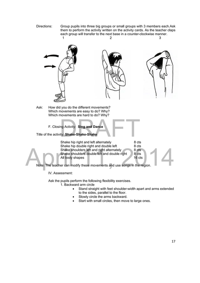 Grade 3 PE Teachers Guide | PDF