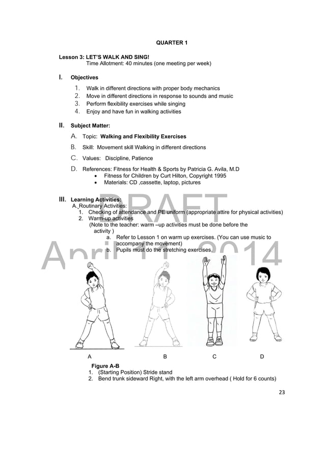 Grade 3 PE Teachers Guide | PDF