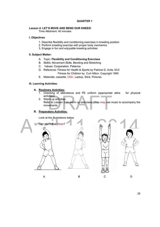 Grade 3 PE Teachers Guide | PDF