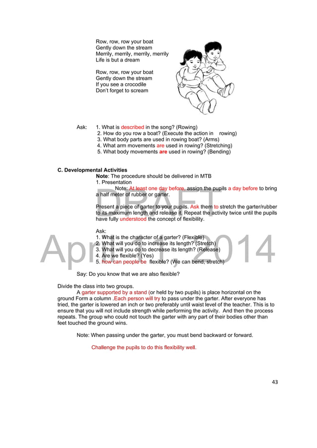 Grade 3 PE Teachers Guide | PDF