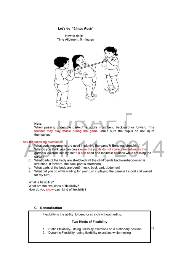 Grade 3 PE Teachers Guide | PDF