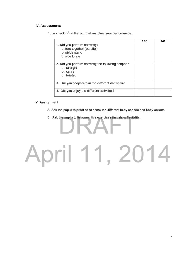 Grade 3 PE Teachers Guide | PDF