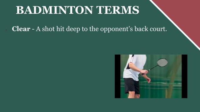 Unit 5- Drills and Terminologies of Badminton | PPTX