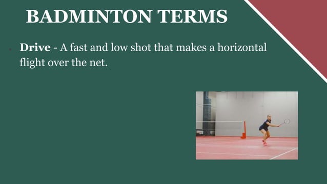 Unit 5- Drills and Terminologies of Badminton | PPTX