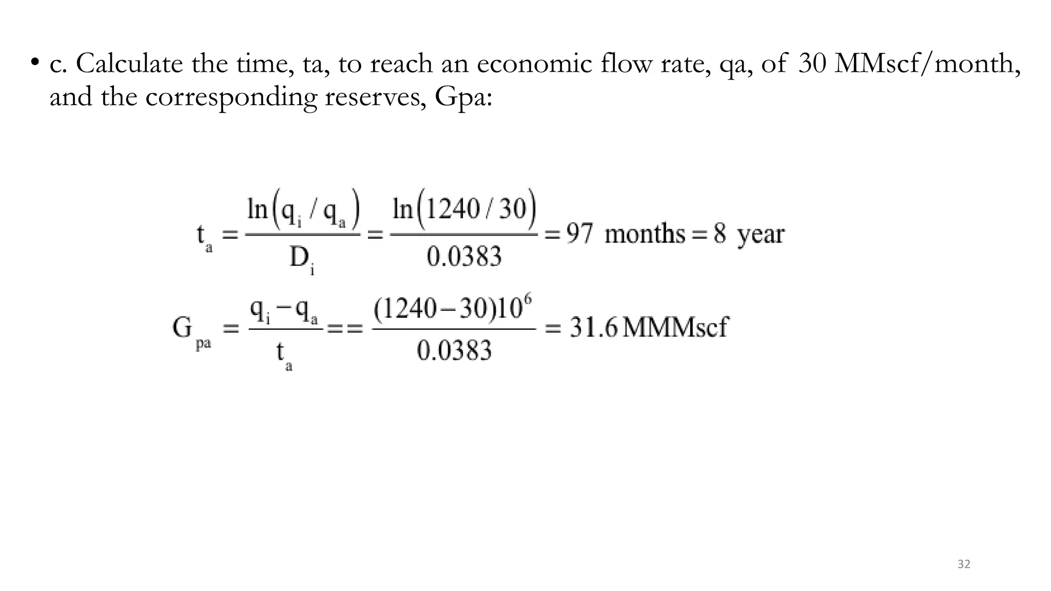 PE 459 LECTURE 8, decline curve analysis for gas wells | PDF