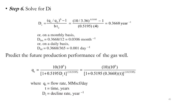 PE 459 LECTURE 8, decline curve analysis for gas wells | PDF