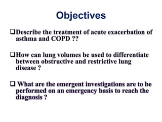 obstructive & restrictive lung disease | PPTX
