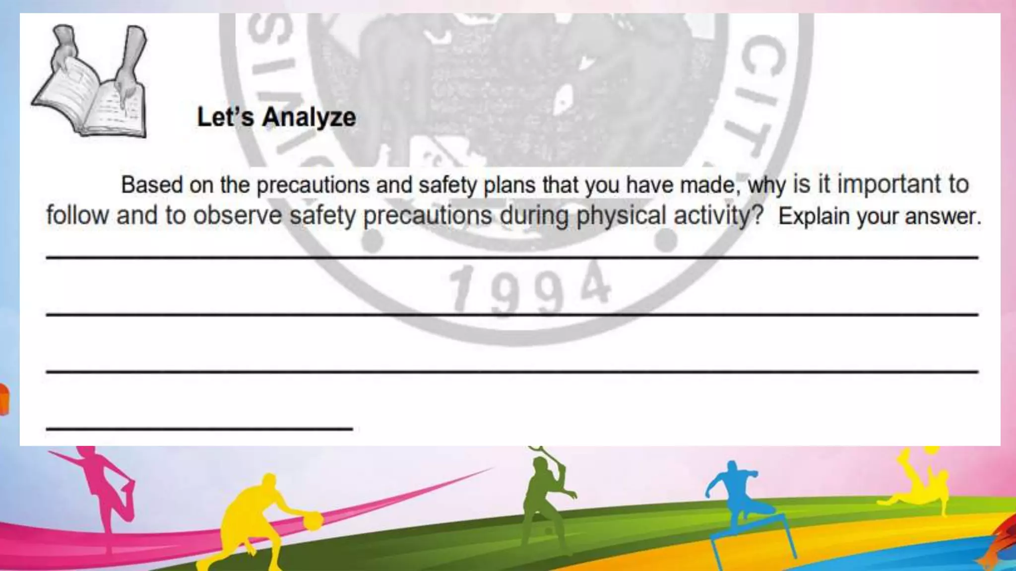 Module 2 week 3and4 safety precautions in playing games PE6 | PPTX