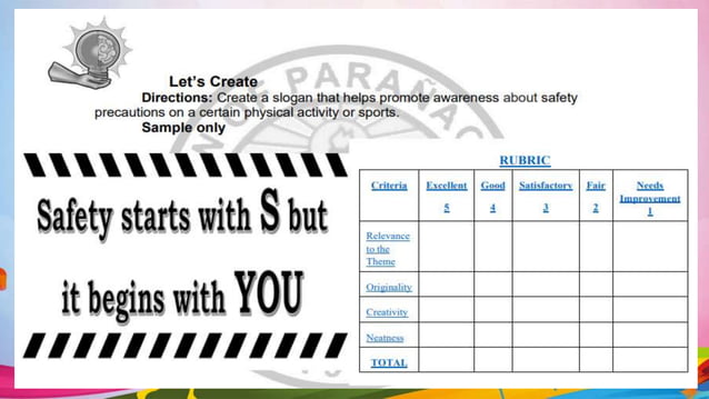 Module 2 week 3and4 safety precautions in playing games PE6 | PPTX