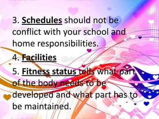 PE 7 - Lesson 3 Principles of Physical Activities | PDF