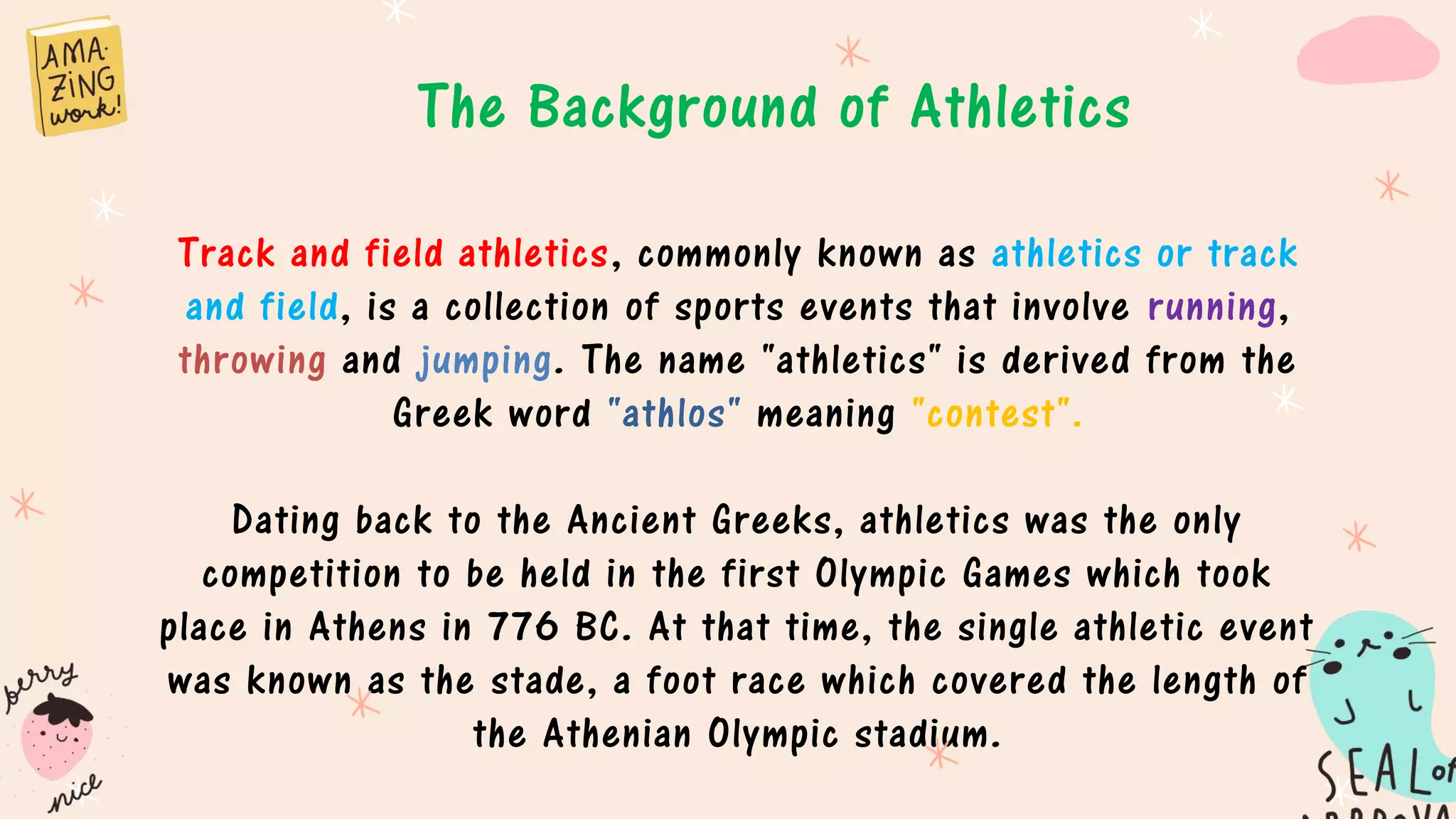 ATHLETICS AND SWIMMING | PPTX