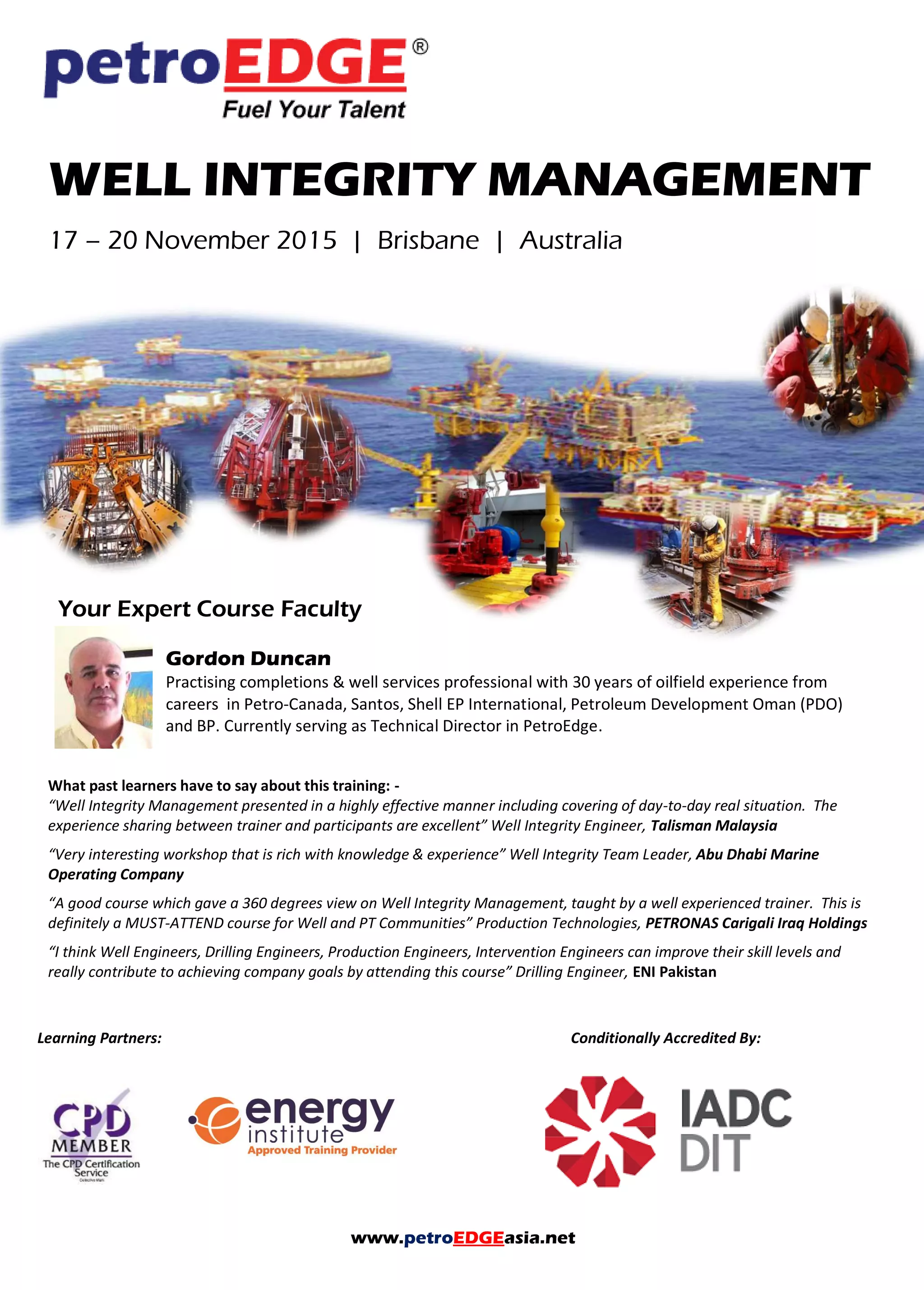 WELL INTEGRITY MANAGEMENT | PDF